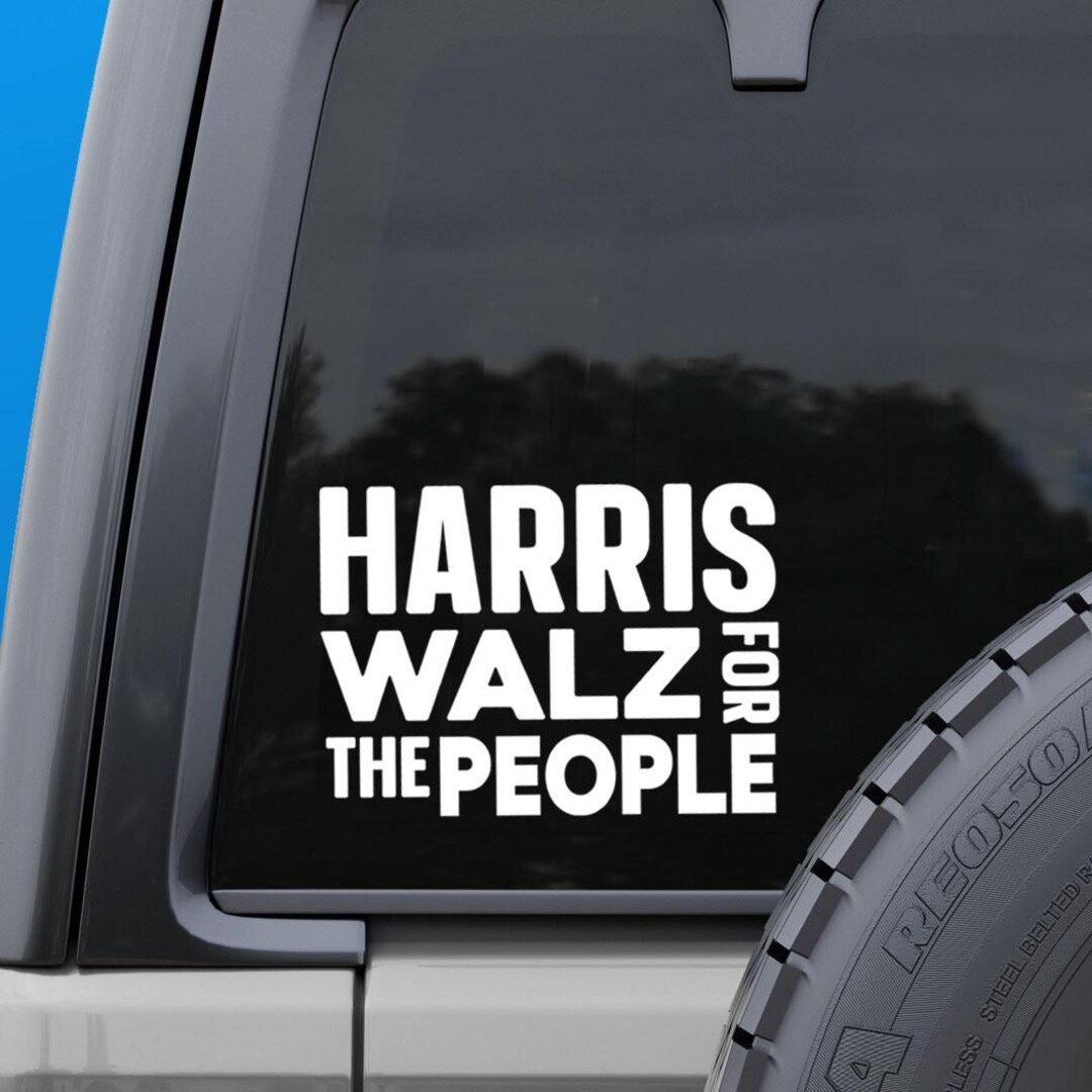 Harris Walz for the People Car Window Sticker Decal, Bumper Sticker ...