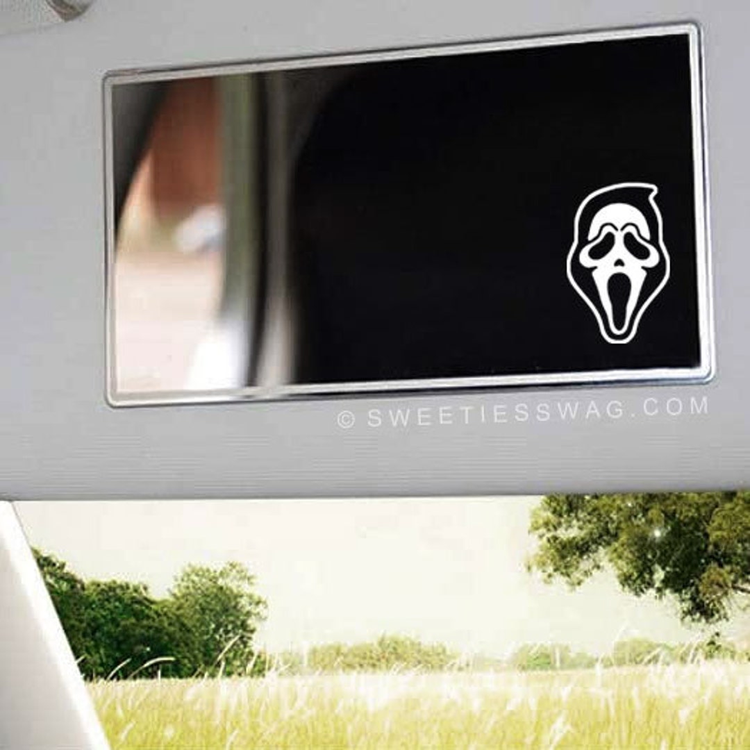 4 Scream Ghostface Halloween Car Mirror Decals Mirror - Etsy