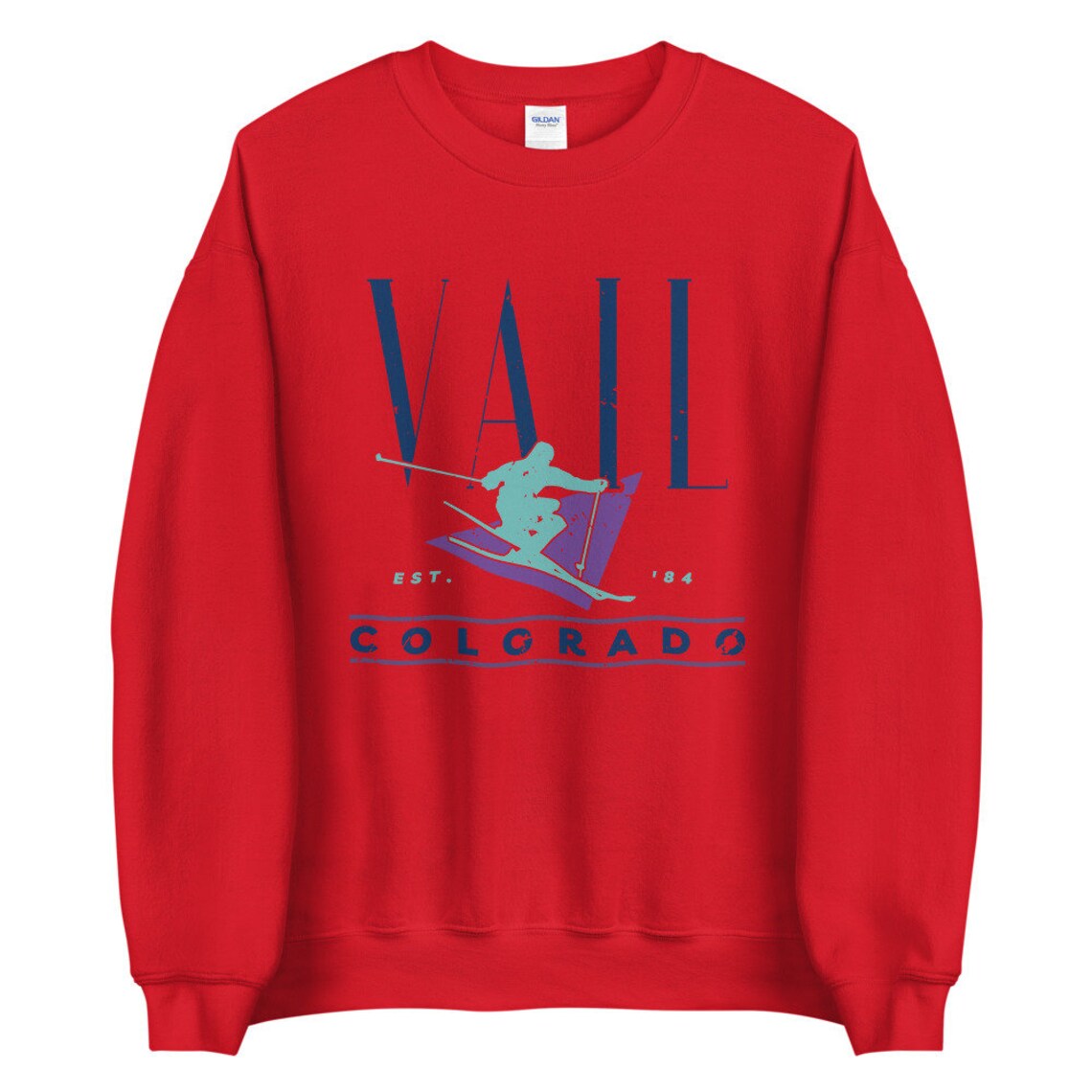 Vail Vintage Style Unisex Sweatshirt | Vail Ski Crewneck | Vail Ski ...