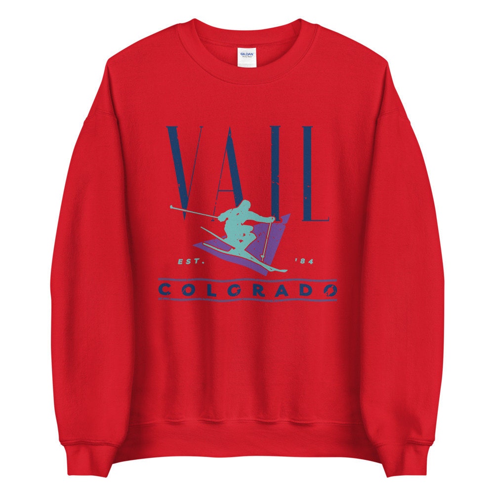 Vail Vintage Style Unisex Sweatshirt Vail Ski Crewneck - Etsy