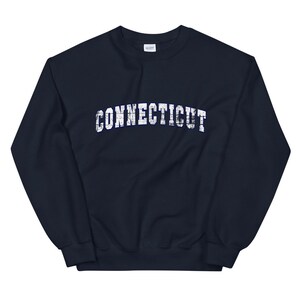 Connecticut Varsity Letter Unisex Crewneck Sweatshirt | Connecticut CT ...