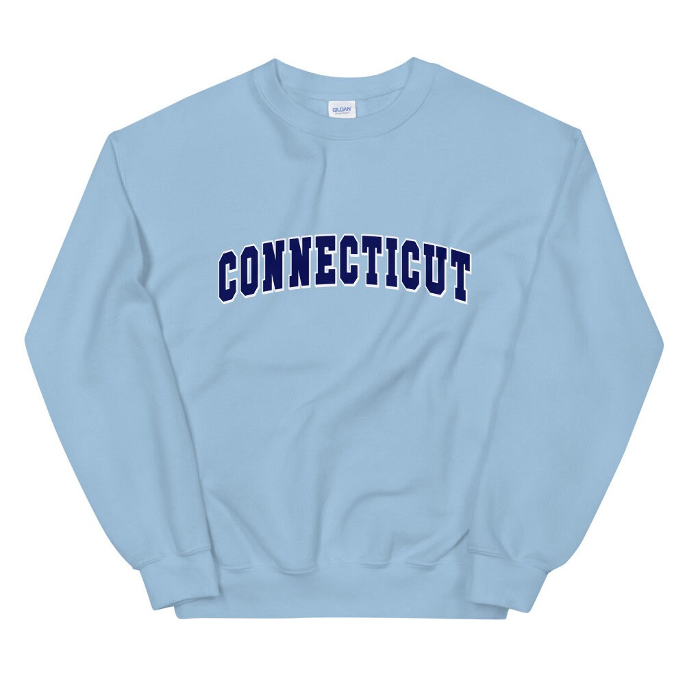 Connecticut Varsity Letter Unisex Crewneck Sweatshirt - Etsy
