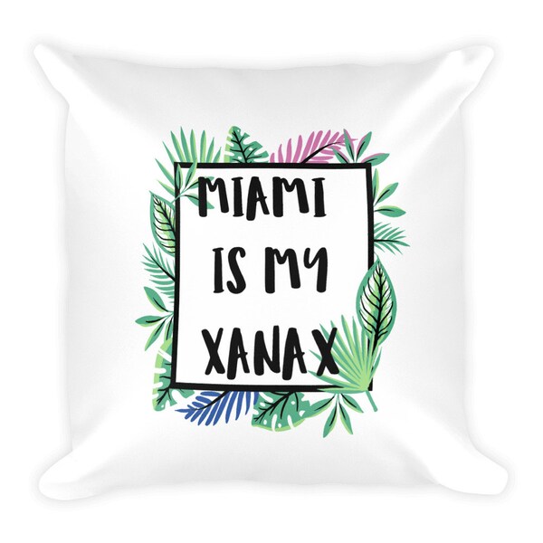 Miami Throw Pillow - Etsy