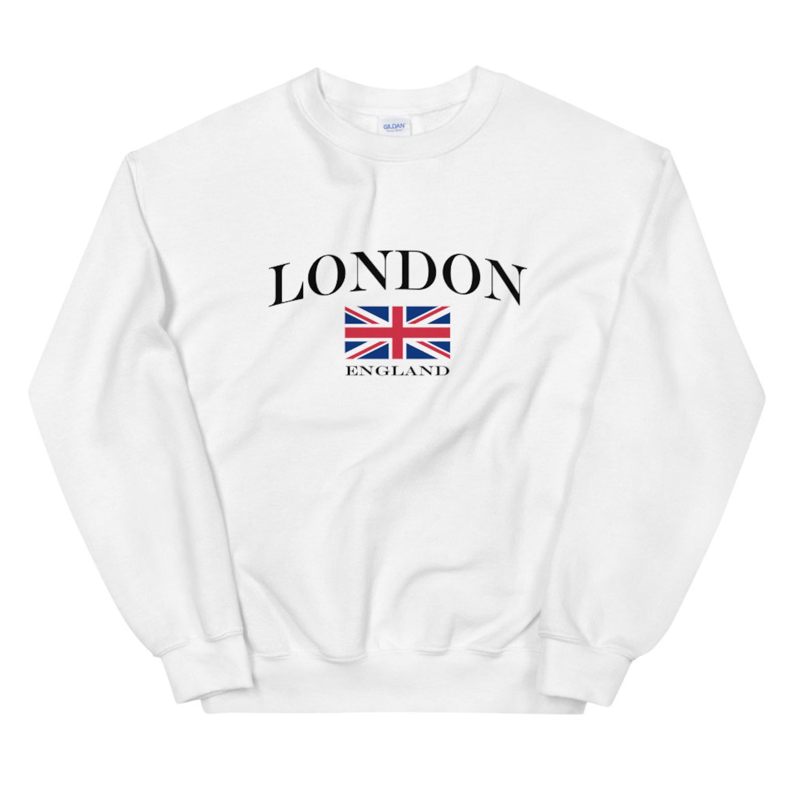 London Sweatshirt England Flag Vintage Style Crewneck - Etsy