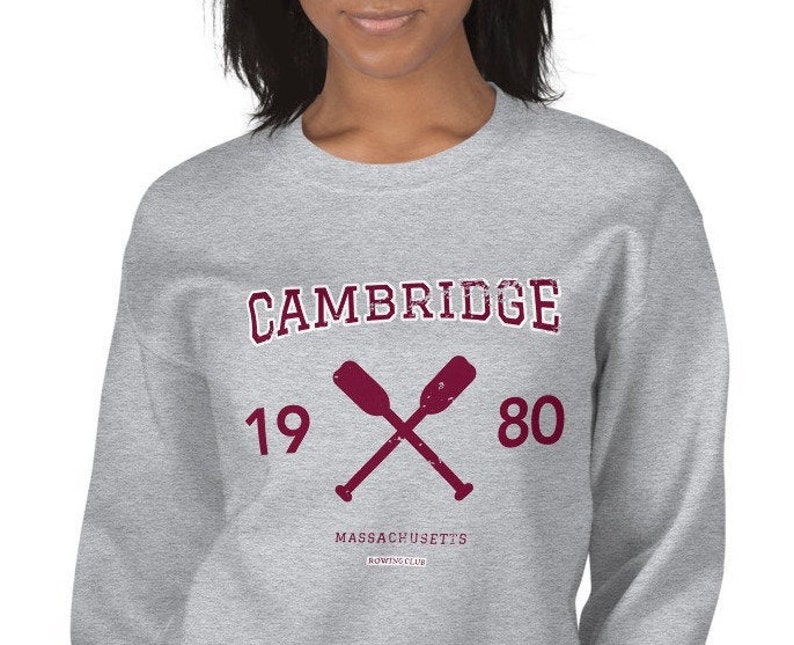 Cambridge Massachusetts Rowing Club Sweatshirt: Vintage Style Crewneck ...