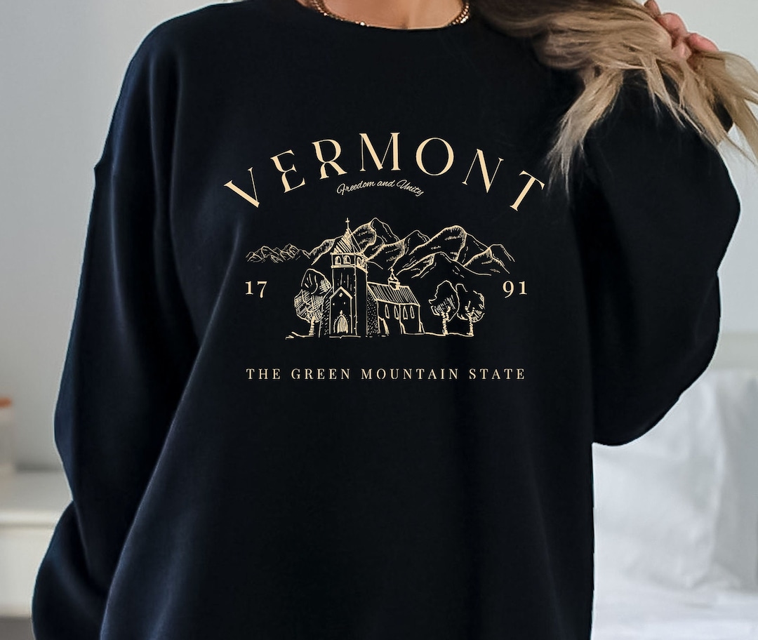 Vermont Sweatshirt, Unisex Crewneck - Etsy