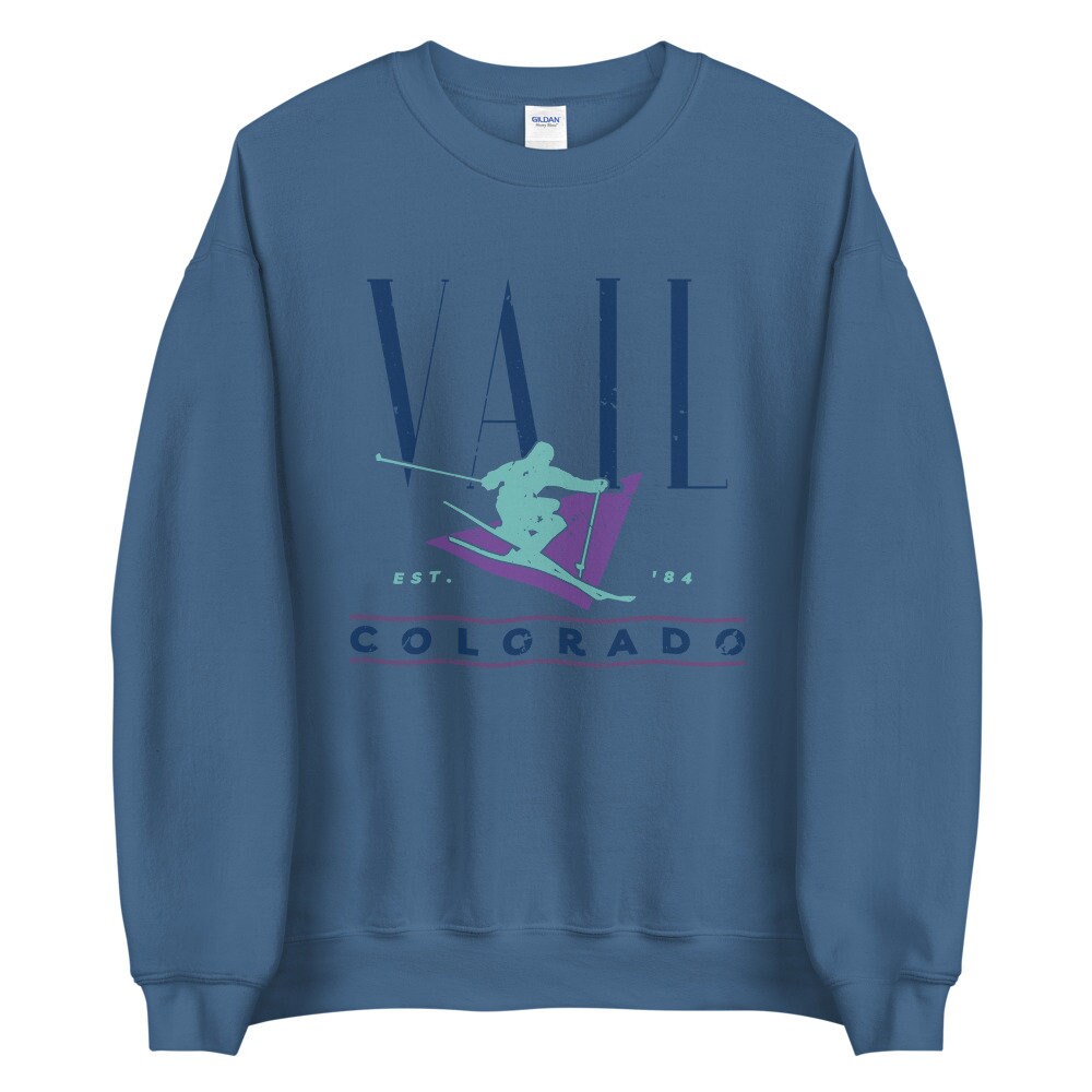 Vail Vintage Style Unisex Sweatshirt | Vail Ski Crewneck | Vail Ski ...