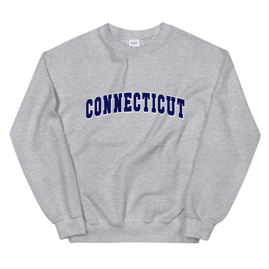Connecticut Varsity Letter Unisex Crewneck Sweatshirt | Connecticut CT ...