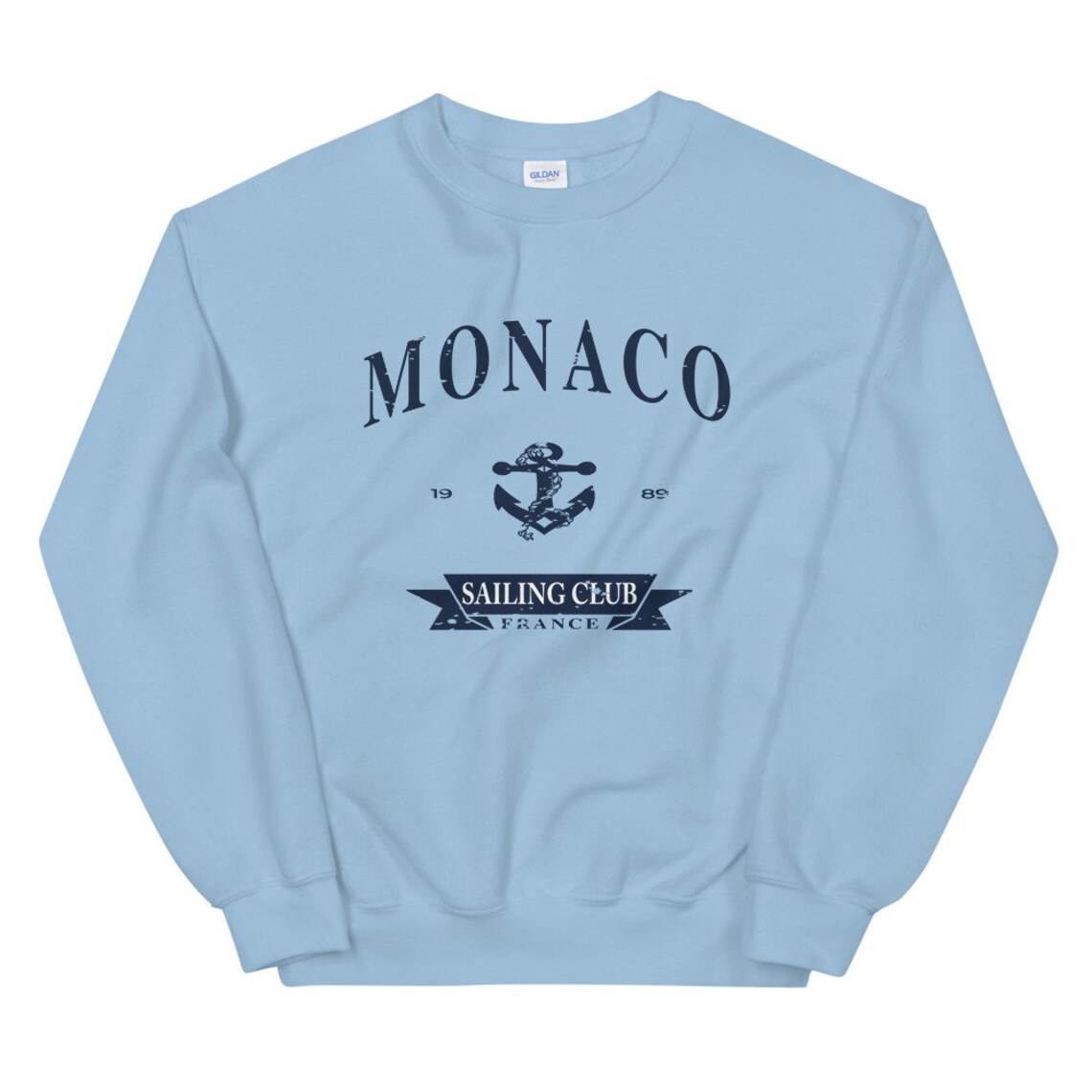 Monaco Sailing Club Sweatshirt: Vintage Style Unisex Crewneck - Etsy