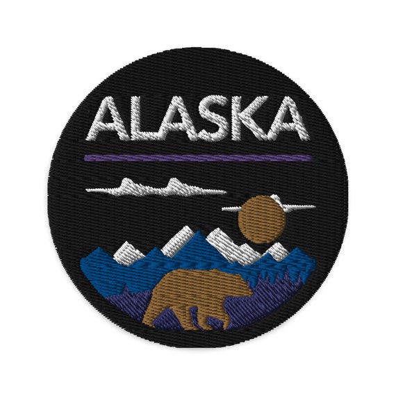 Alaska Embroidered Patch Alaska - Etsy