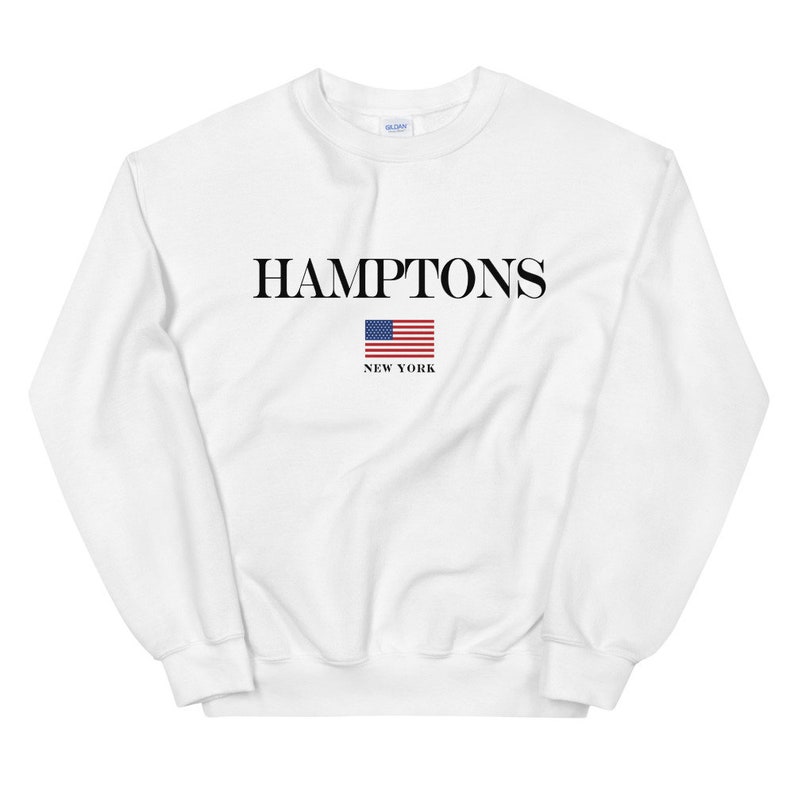 The Hamptons New York Sweatshirt Hamptons NY American Flag | Etsy