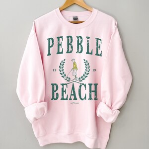 Pebble Beach Unisex Sweatshirt, Golf Crewneck, Vintage Style Long ...