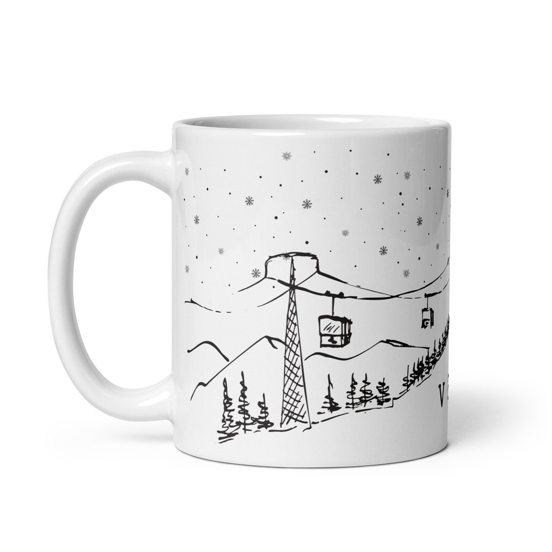 Vail Ski Lift Coffee Mug - Colorado Mountain Cup, Ski Resort - Etsy