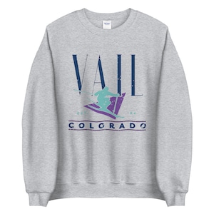 Vail Vintage Style Unisex Sweatshirt | Vail Ski Crewneck | Vail Ski ...