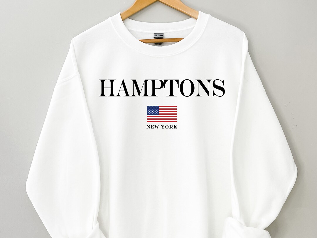 The Hamptons New York Sweatshirt | Hamptons NY American Flag Unisex ...