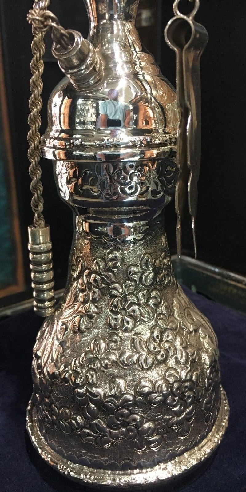 Antique Handmade Silver Hookah Shisha Fine Silver s900 784 g | Etsy