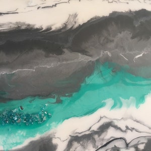 Geode Painting / Resin Painting / Geode / Original Painting / Wall Art ...