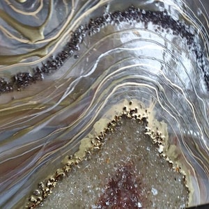 Gold Geode / Geode / Painting / Resin Geode / Resin Painting / Decor ...