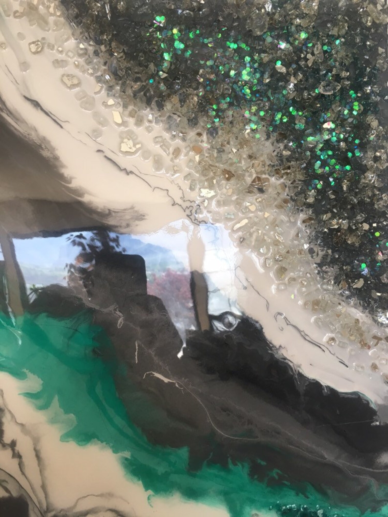 Geode Painting / Resin Painting / Geode / Original Painting / - Etsy