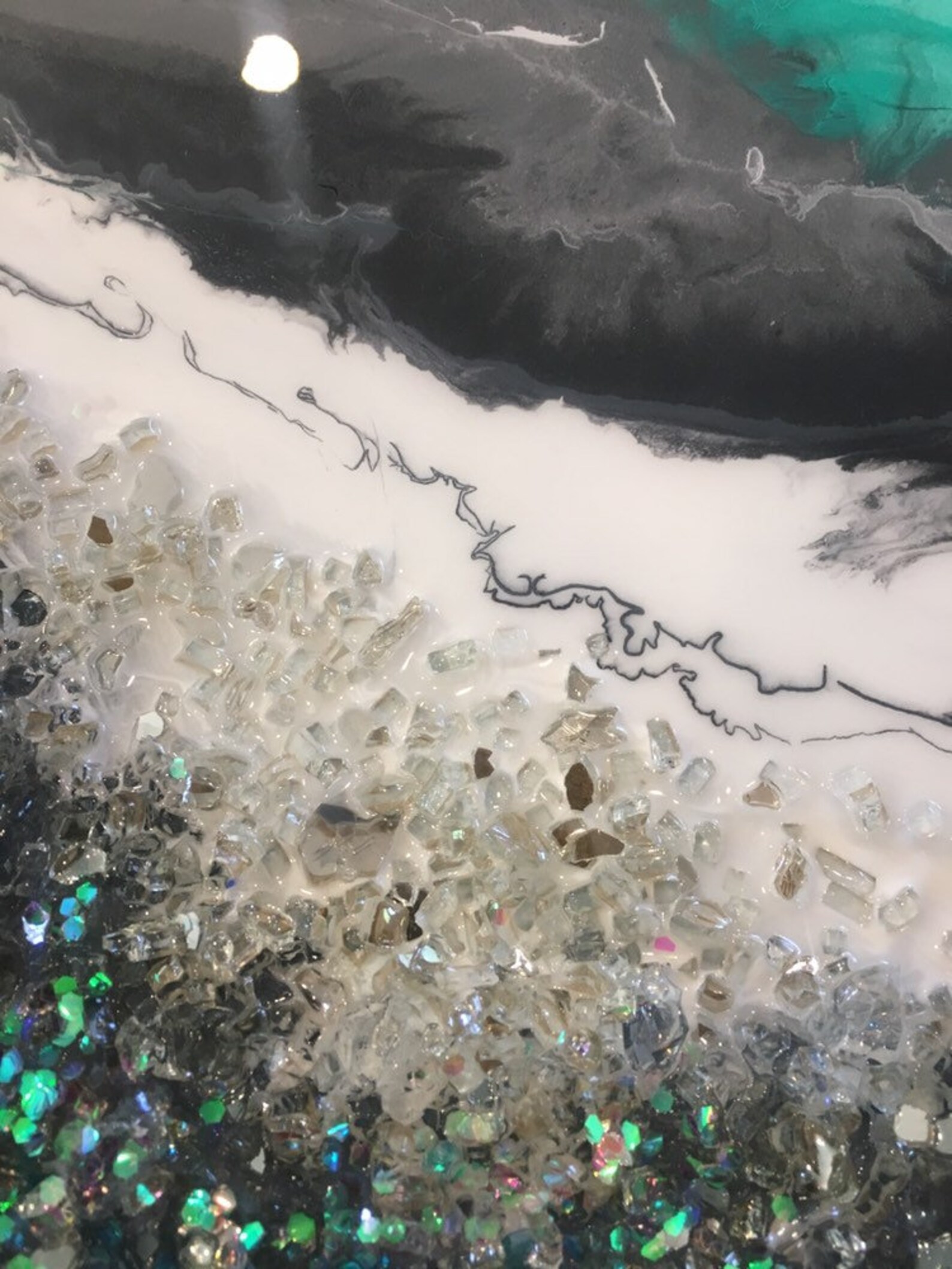 Geode Painting / Resin Painting / Geode / Original Painting / - Etsy