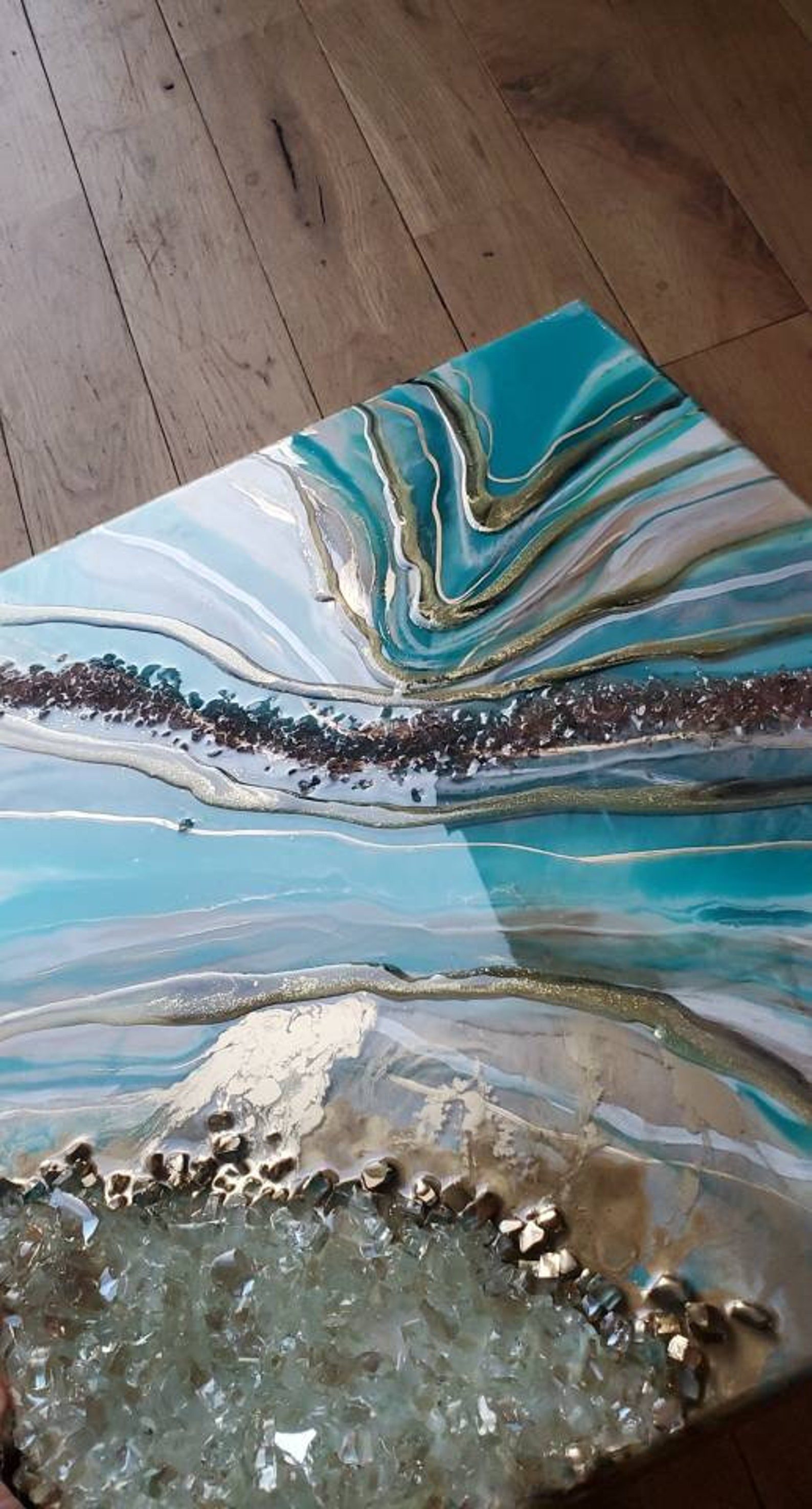 Teal Geode / Ocean Geode / Blue Geode /resin Geode / Geode - Etsy