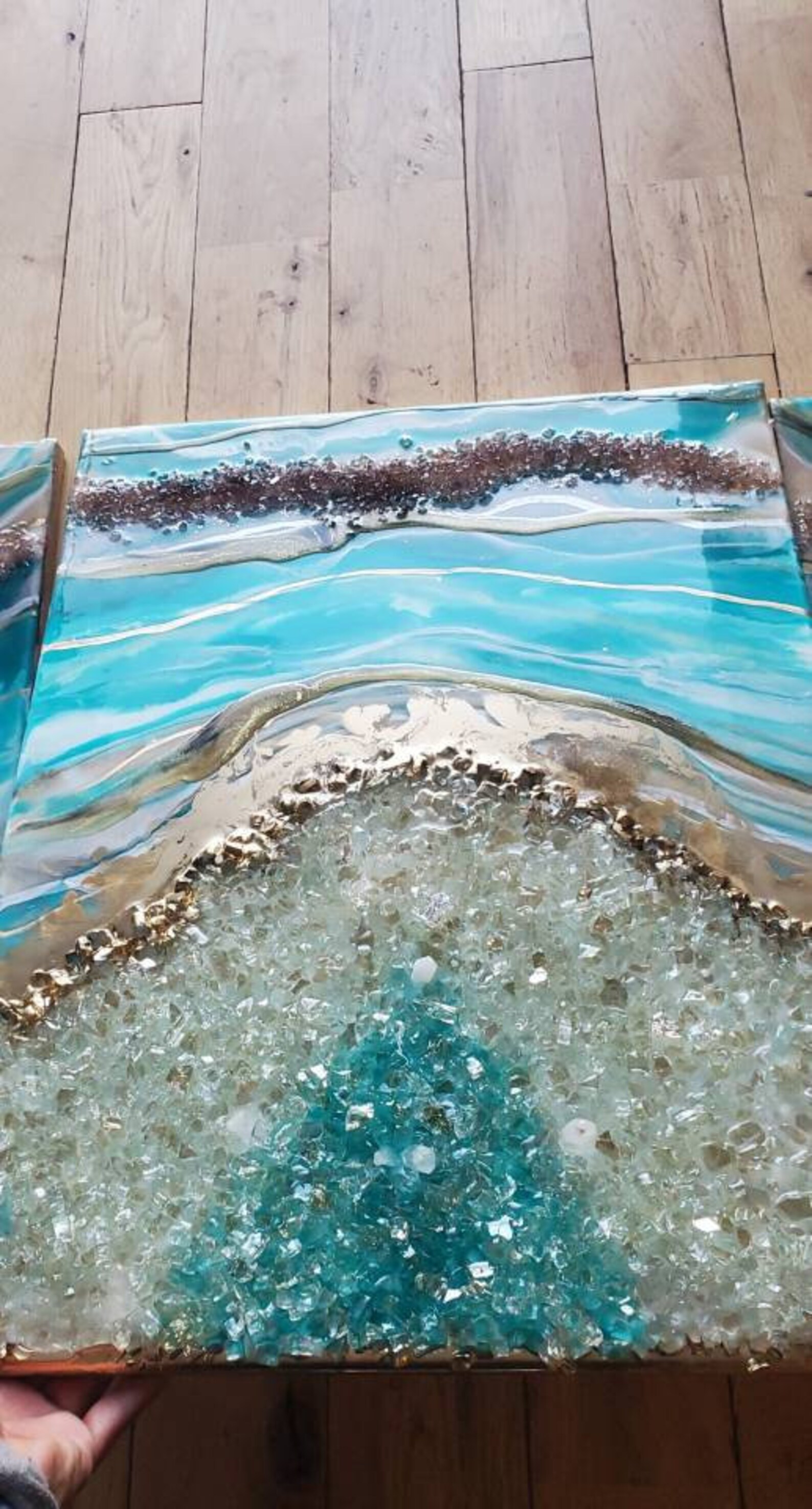 Teal Geode / Ocean Geode / Blue Geode /resin Geode / Geode - Etsy