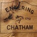 Entering Chatham Massachusetts Live Edge Oak Sign, Striped Bass - Etsy