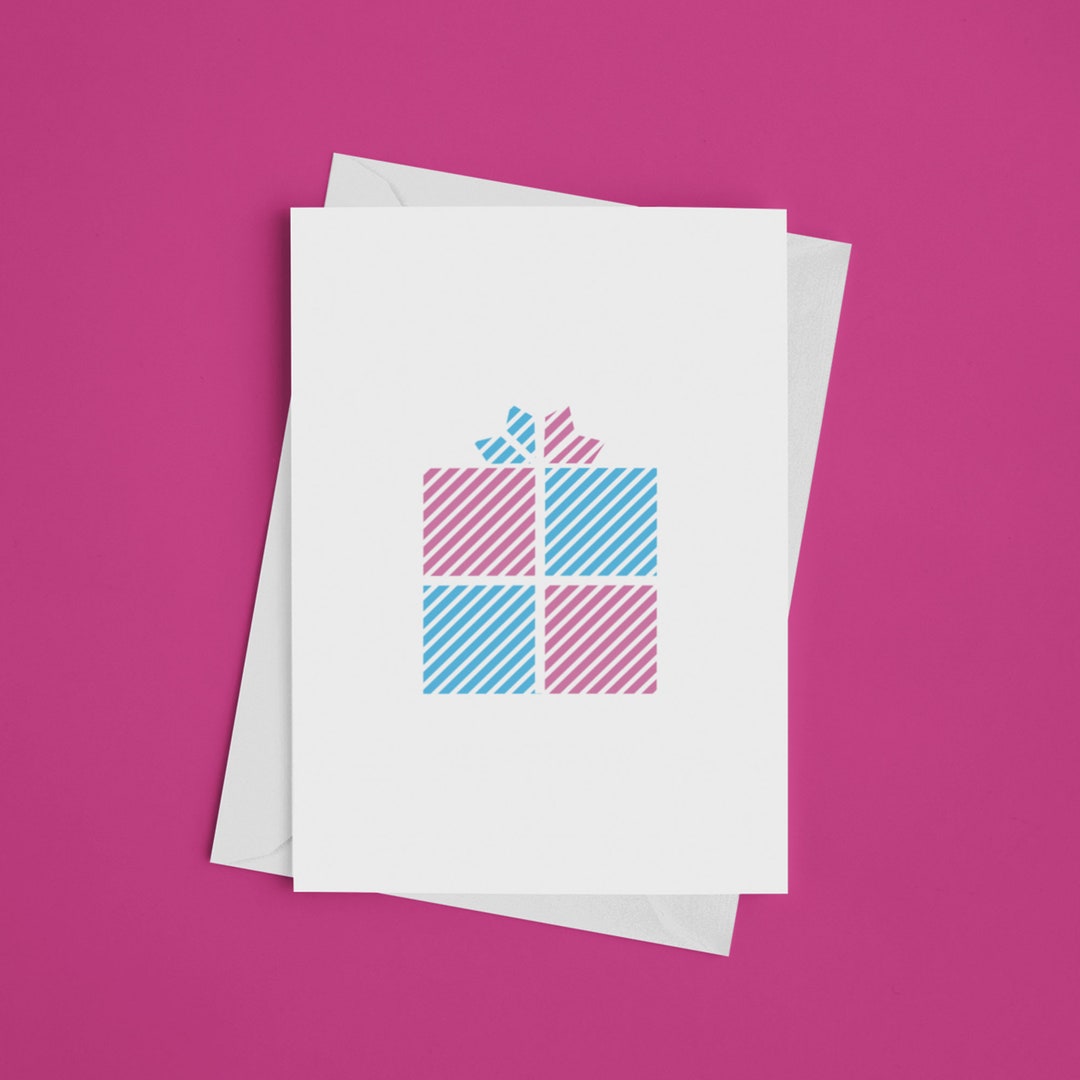 Transgender Christmas Folded Greeting Card for Trans Christmas - Etsy