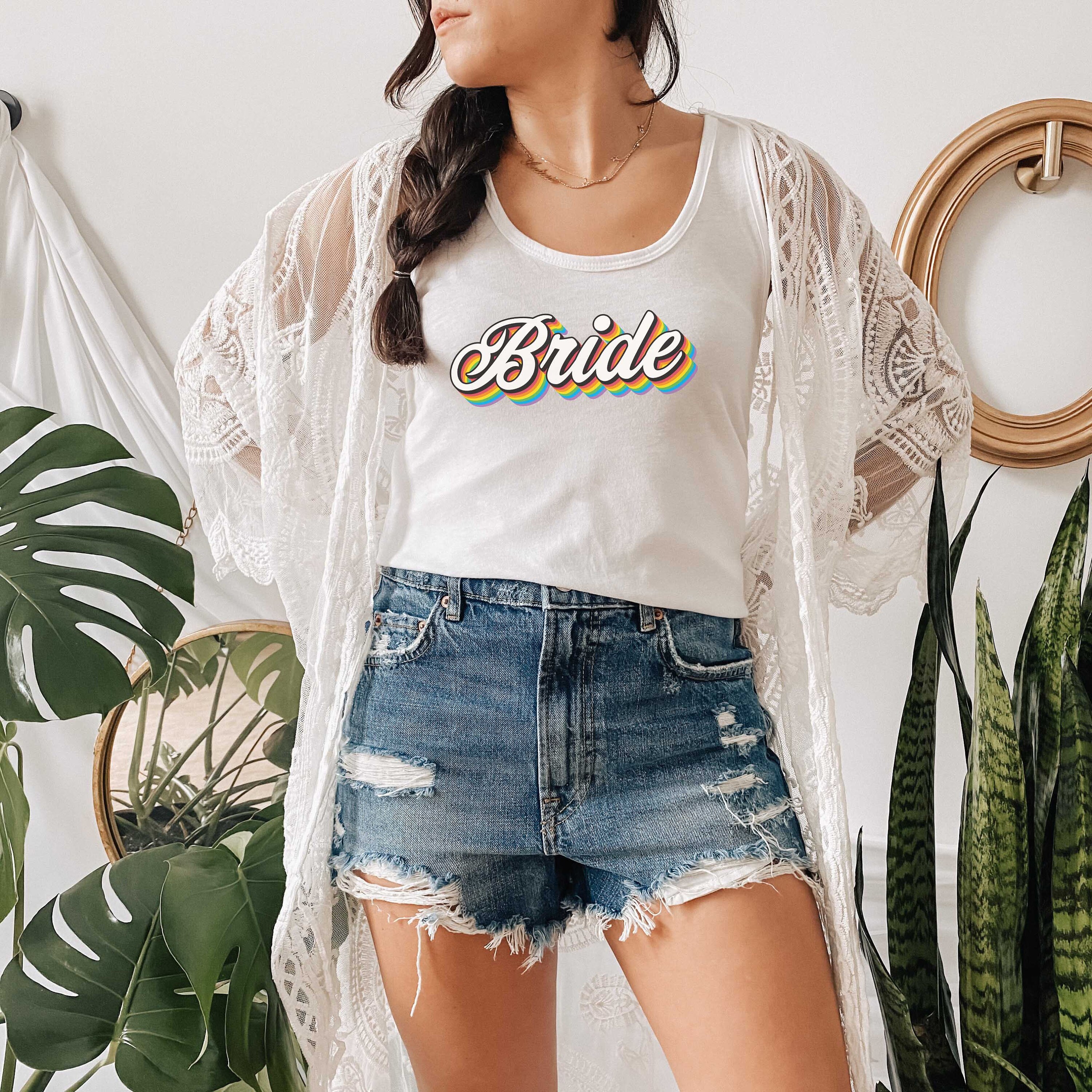 Lesbian Bachelorette Party Tank Top Bride And Bridesmaid Tee Etsy
