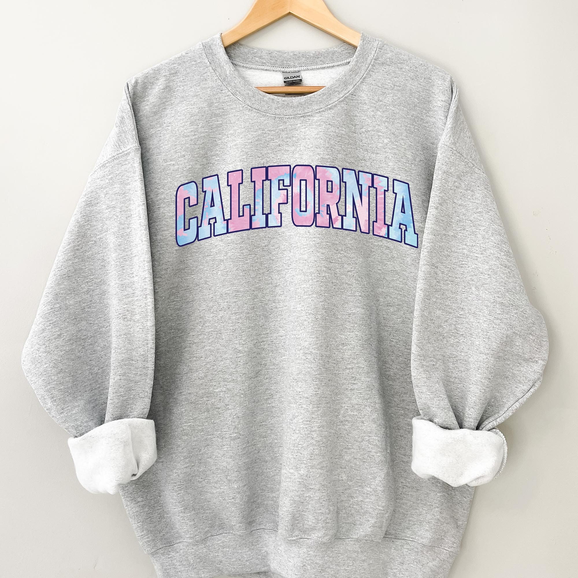 Tie-Dye Custom State Transgender Flag Sweatshirt, Subtle Trans Pride ...