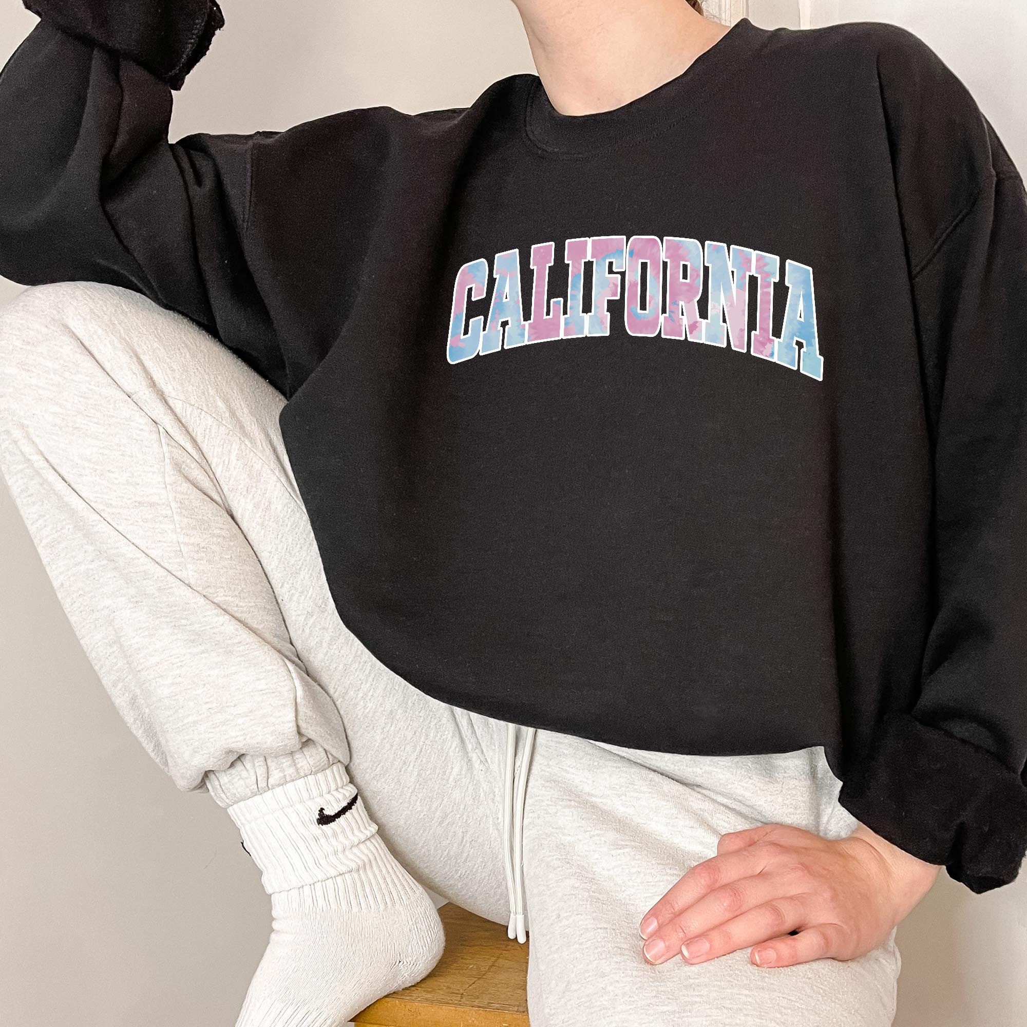 Tie-Dye Custom State Transgender Flag Sweatshirt, Subtle Trans Pride ...