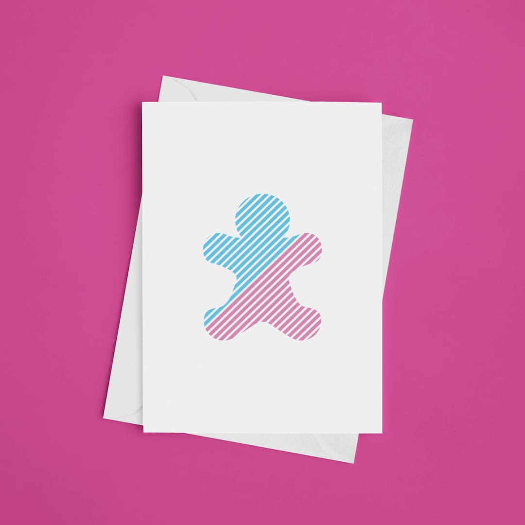 Transgender Christmas Folded Greeting Card, Trans Christmas Card ...