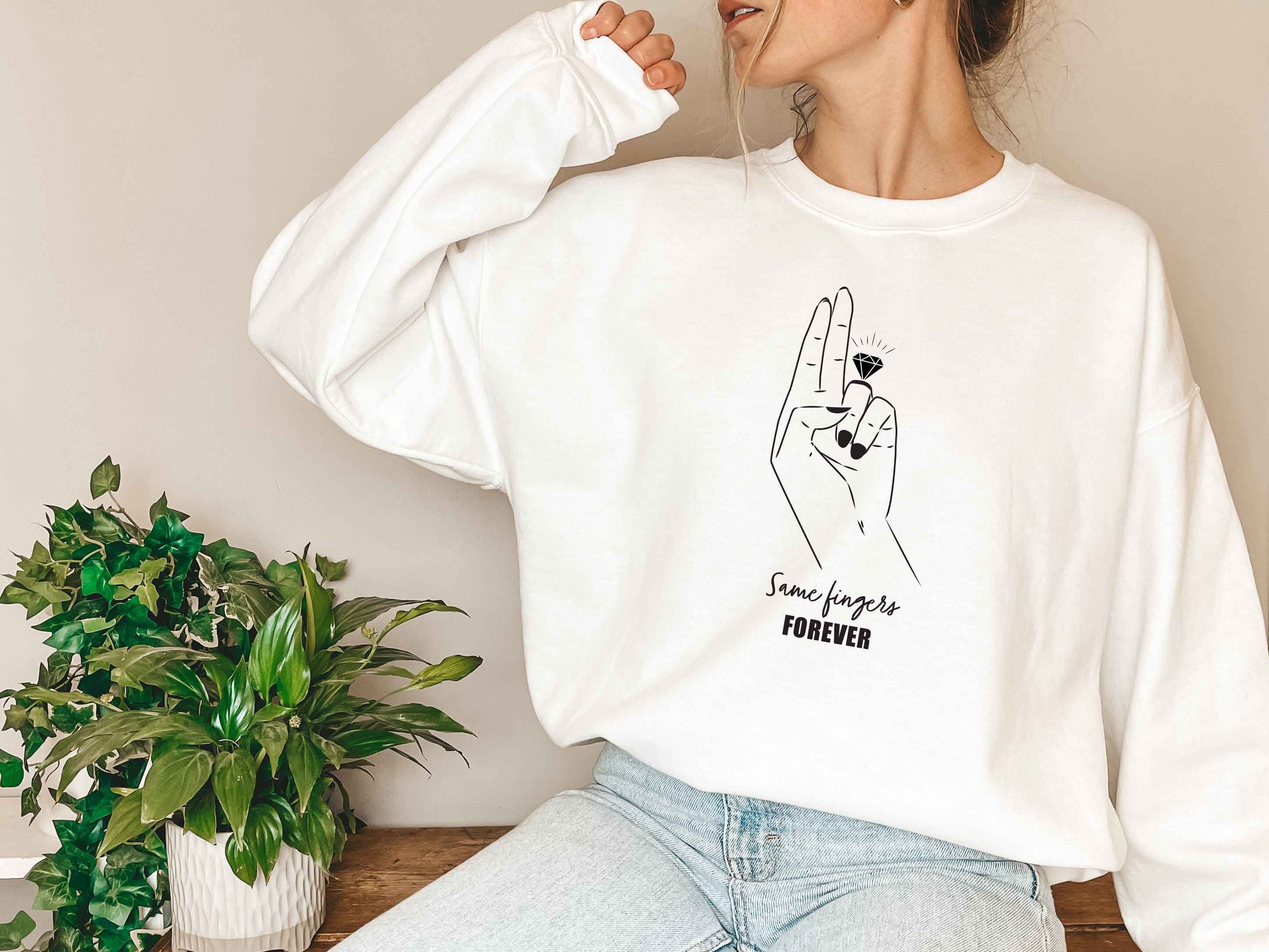 Same Fingers Forever Naughty Lesbian Sweatshirt Lesbian - Etsy