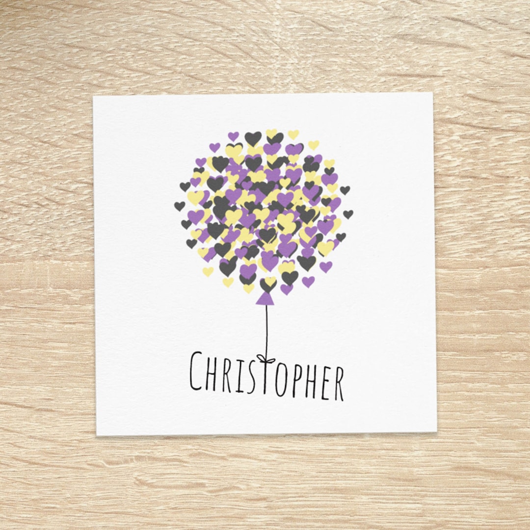 Nonbinary Name Change Card, Enby Birthday Card, Enby Coming Out Gift ...