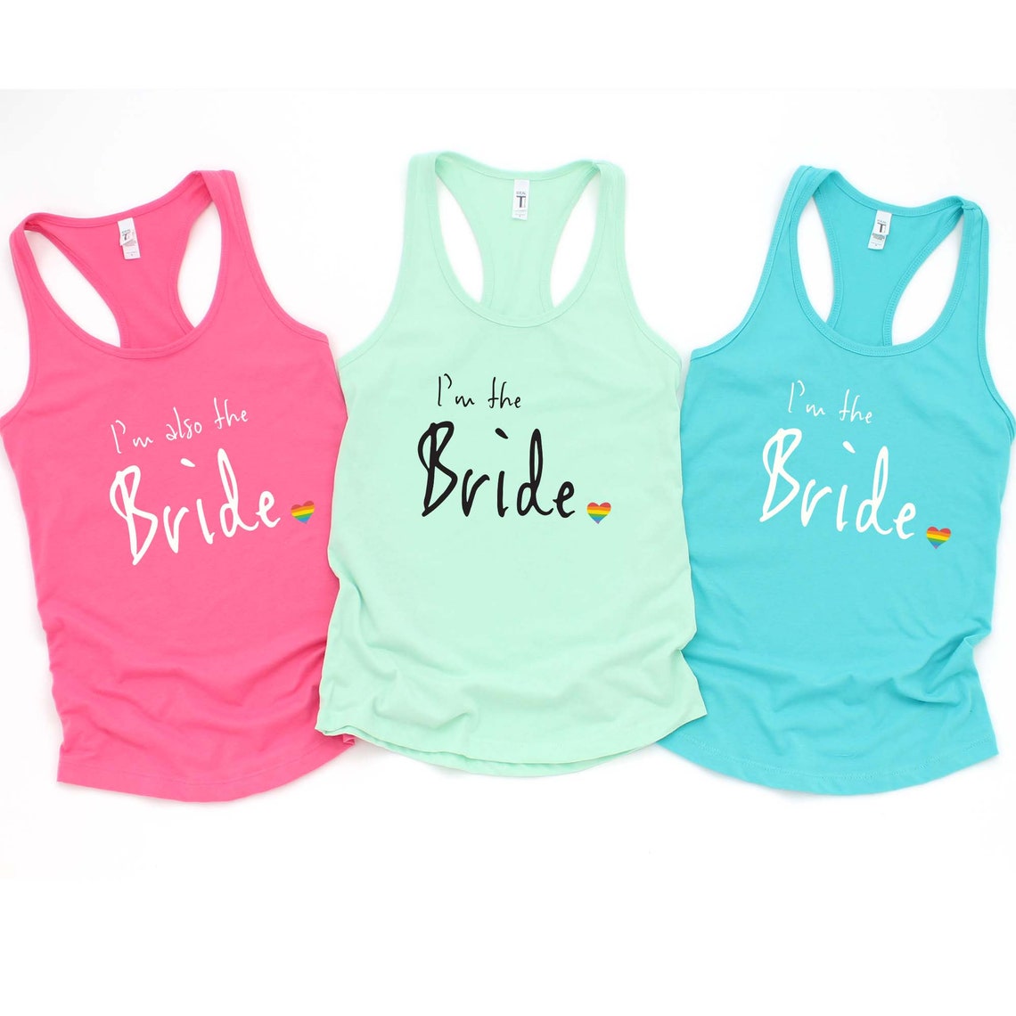 Lesbian Bride Matching Tank Top Lesbian Wedding Tee Im Etsy Uk