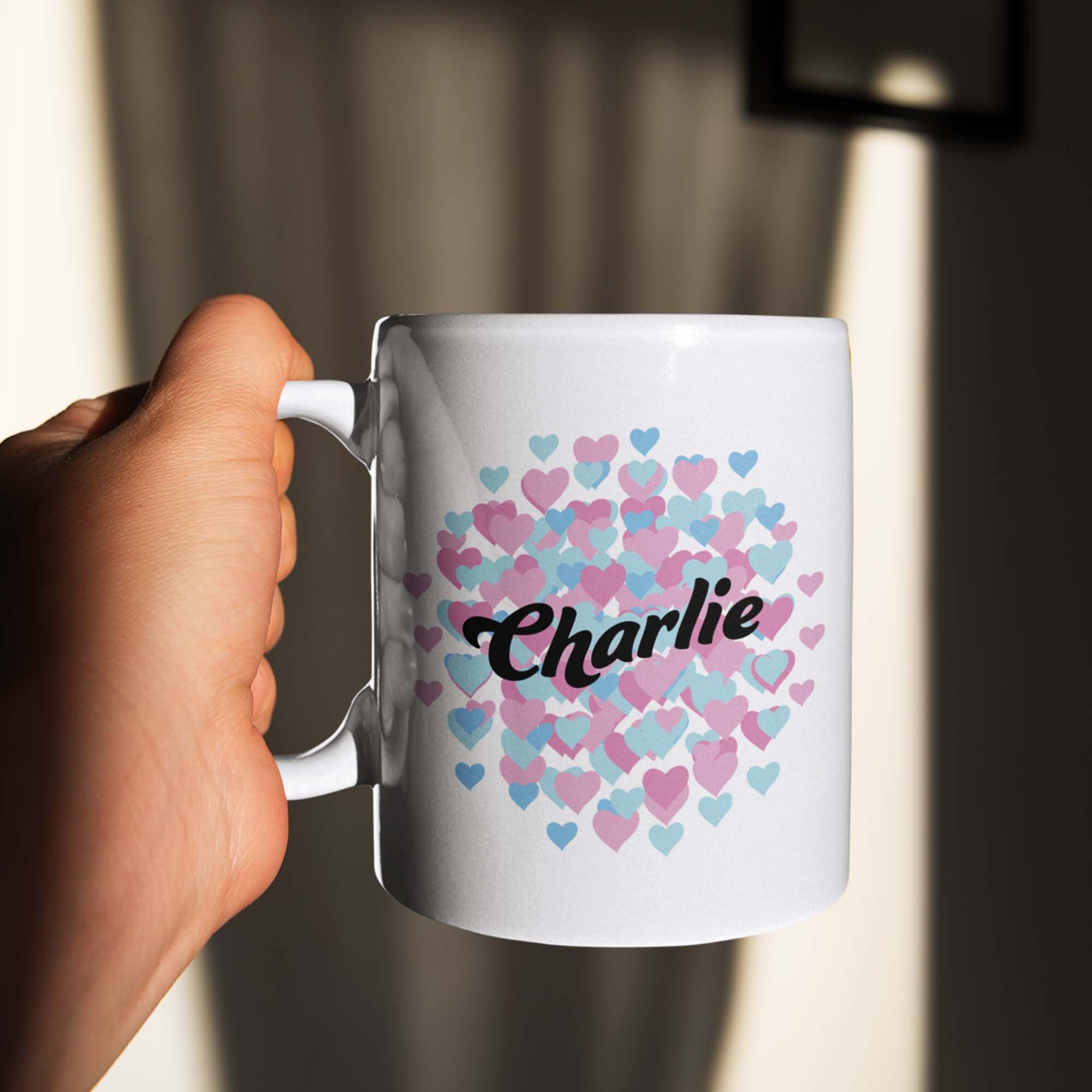 Transgender Heart Custom Name Coffee Mug LGBT Trans Flag - Etsy