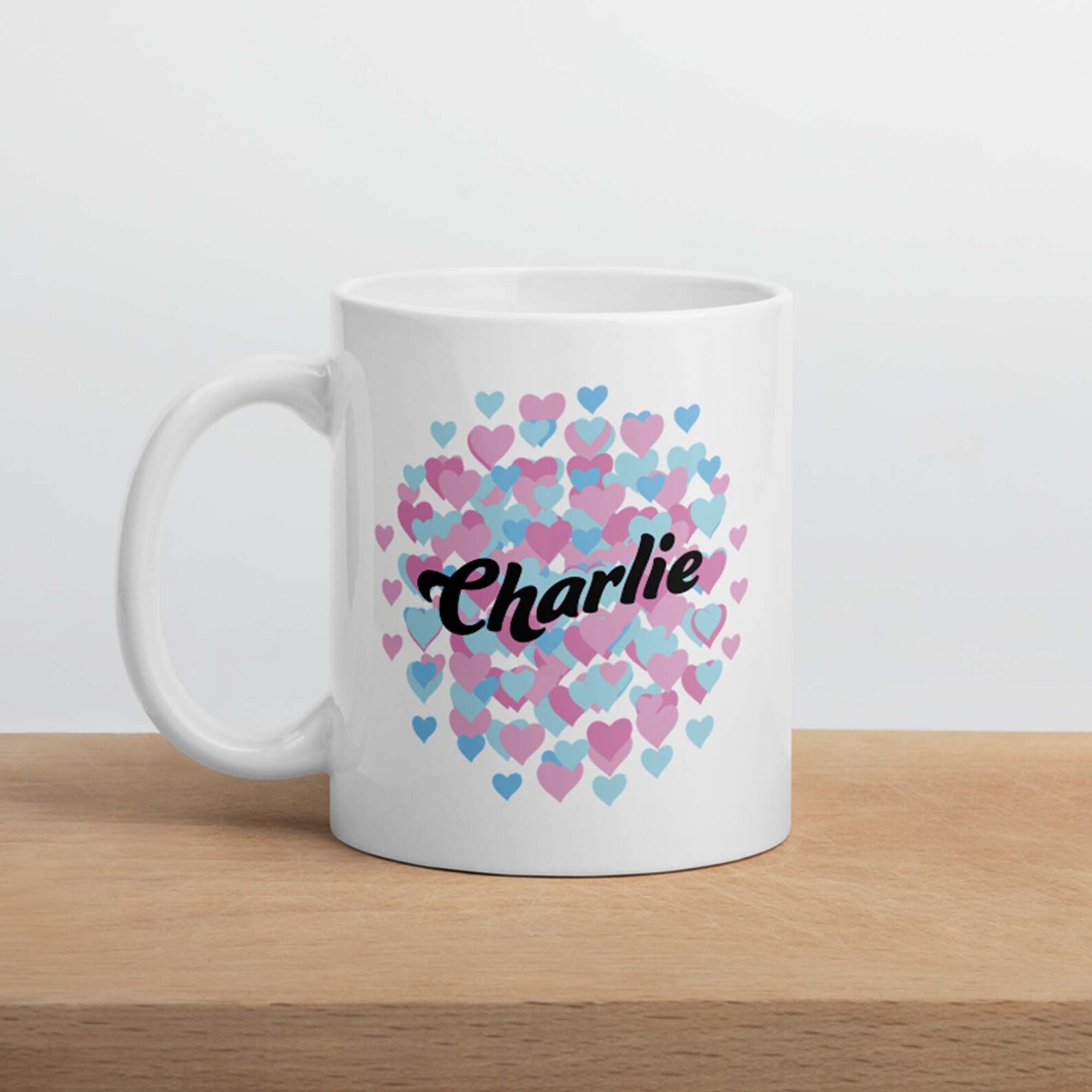 Transgender Heart Custom Name Coffee Mug LGBT Trans Flag - Etsy