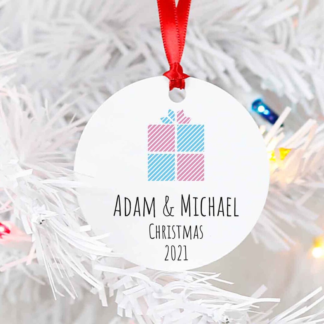 LGBTQ Transgender Christmas Gift Transgender Custom Name Ornament for ...