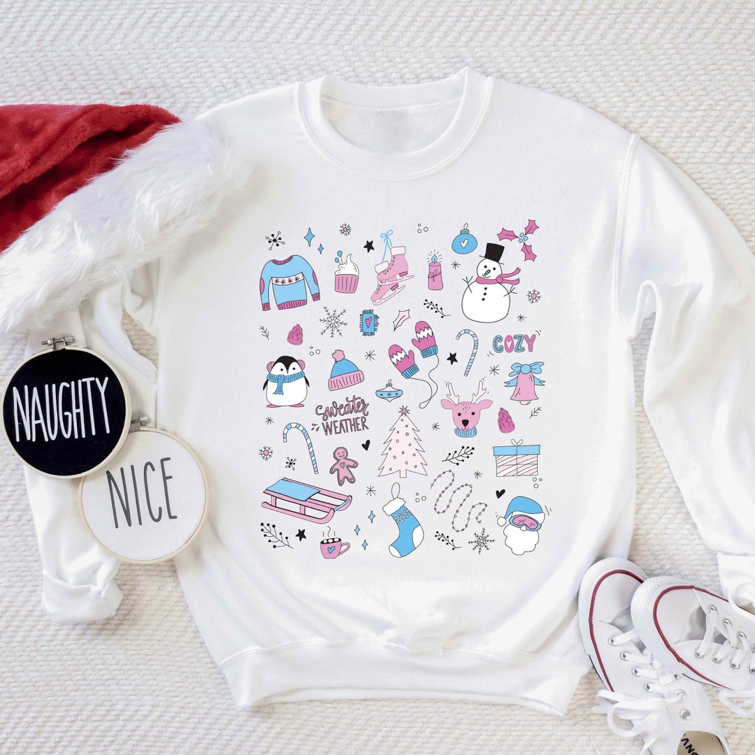 Subtle Transgender Pride Christmas Icons Sweatshirt, Transgender ...