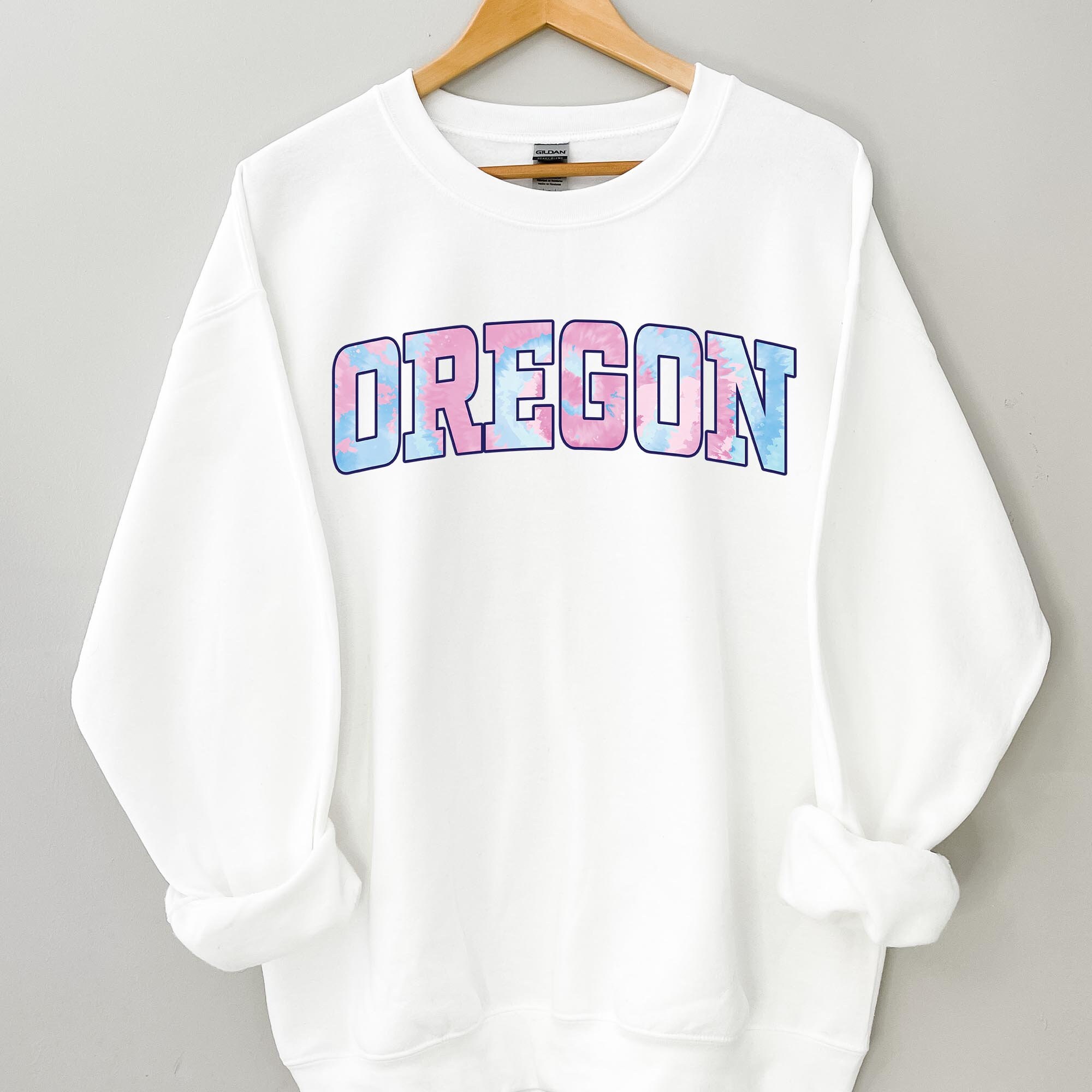 Tie-Dye Custom State Transgender Flag Sweatshirt, Subtle Trans Pride ...