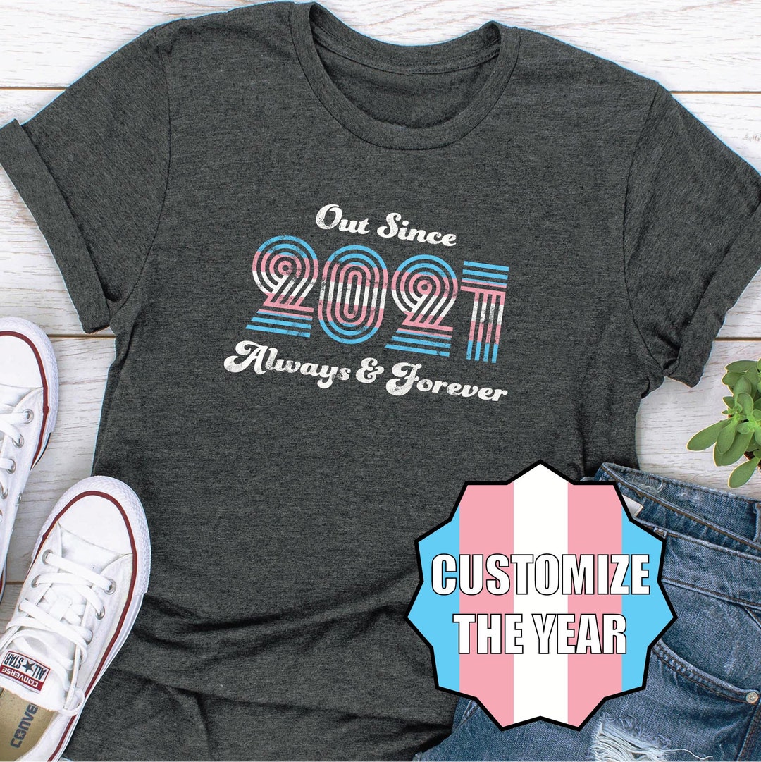 Transgender Pride Flagge Unterstützung Coming Out Shirt, Trans Änderung ...
