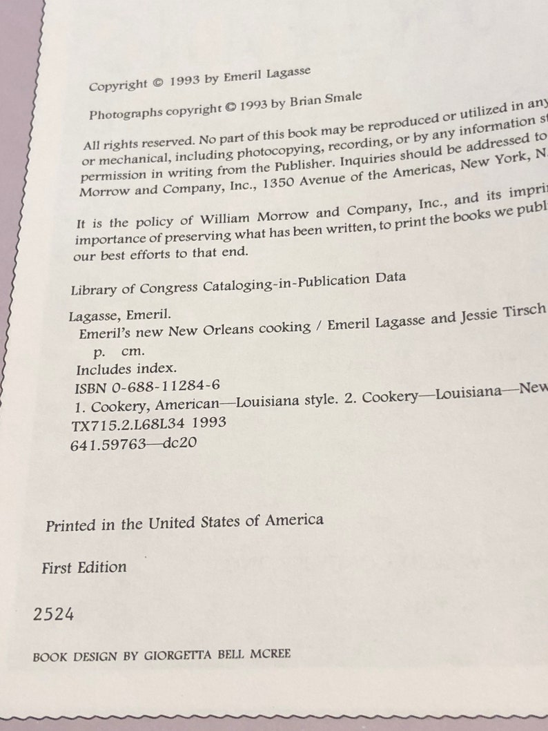 Emerils New Orleans Cooking Emeril Lagasse and Jessie Tirsch - Etsy