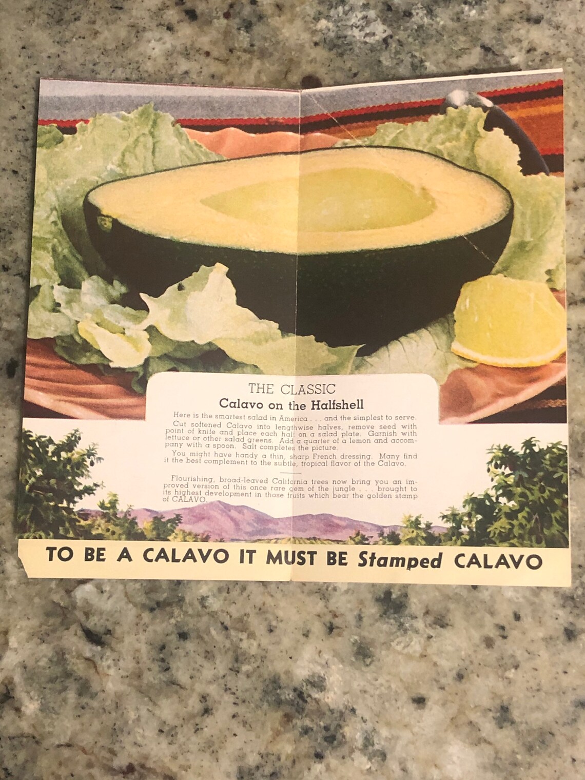 Two Calavo Avocado Advertising and Recipe Pamphlets 1940s - Etsy
