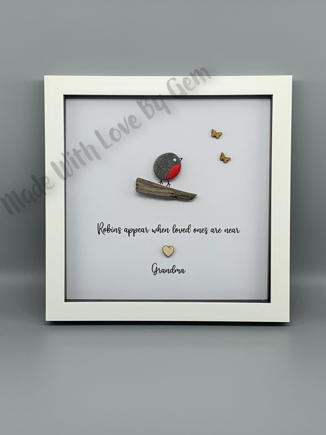 Robin Memory Pebble Picture, Robins Appear When Loved Ones Are Near ...