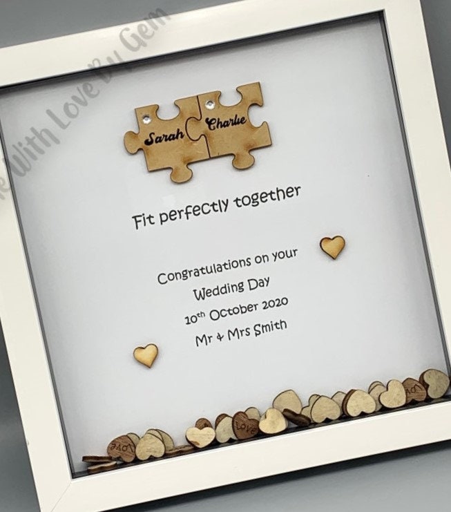 Wedding gift keepsake item married couple gifts home decor | Etsy