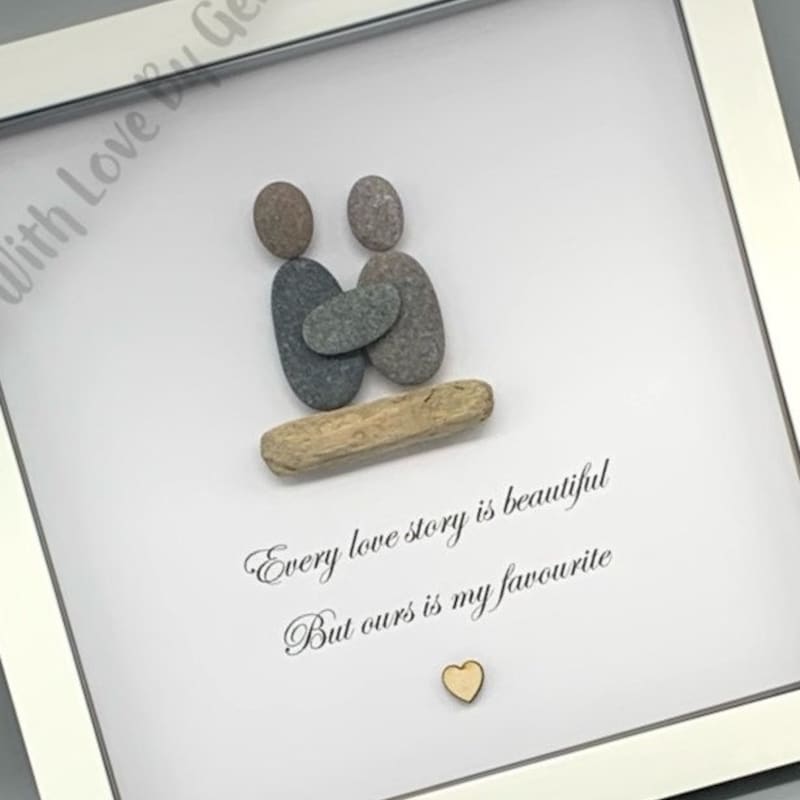 Pebble Art Couple - Etsy