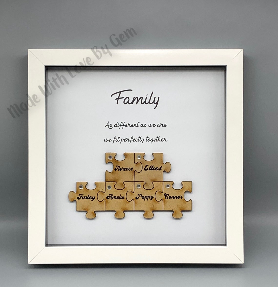 Personalized Jigsaw Puzzle Piece Family Frame, Birthday Gift - Etsy