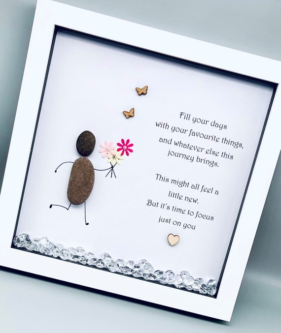 Retirement Gift Good Luck Present Pebble Art Picture Framed - Etsy