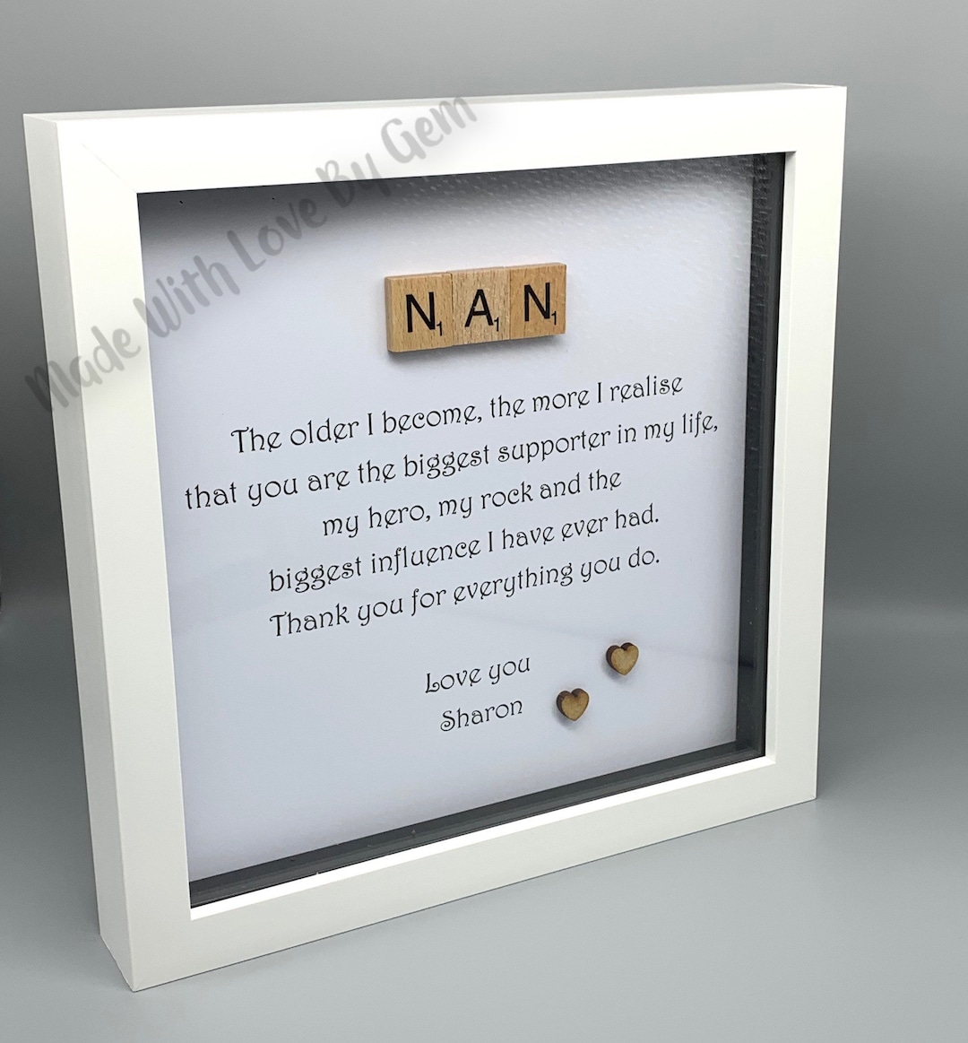 Personalized Poem Frame for Grandma: Grandparent Gift - Etsy