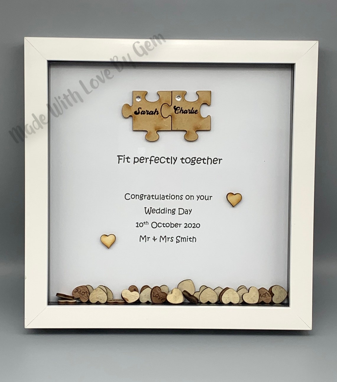 Wedding gift keepsake item married couple gifts home decor | Etsy